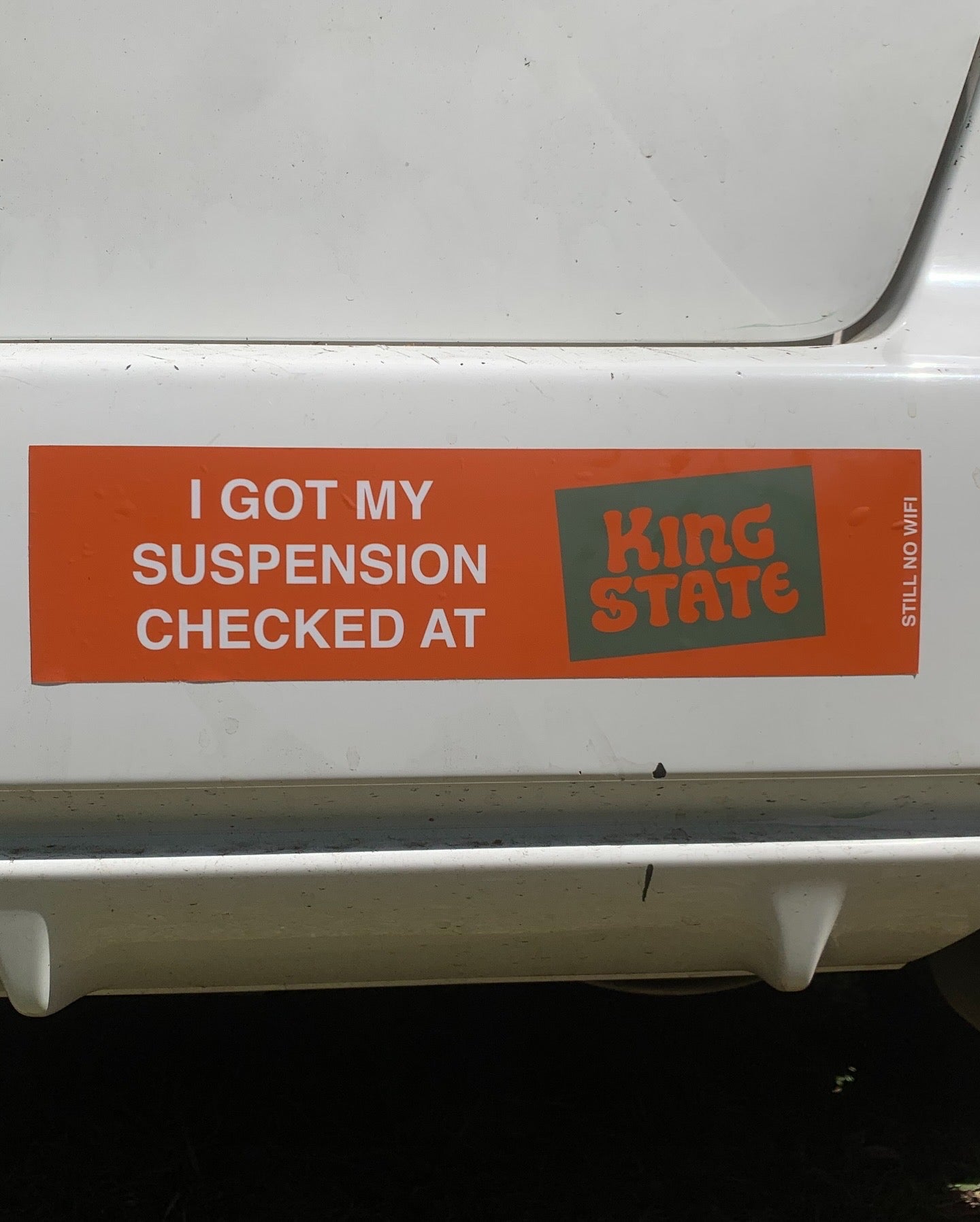 Suspension Bumper Sticker – King State